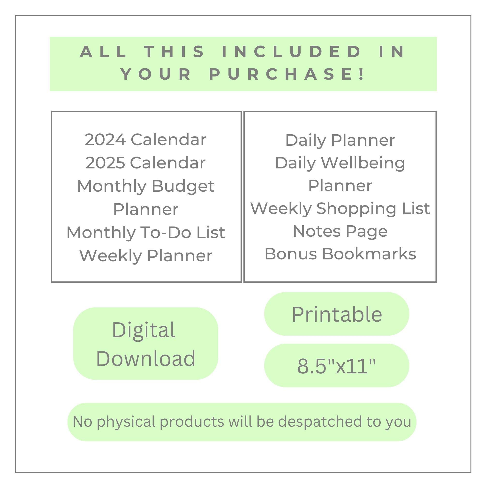 Daily | Weekly | Monthly | Green | Planner | Calendar | Printable | To ...