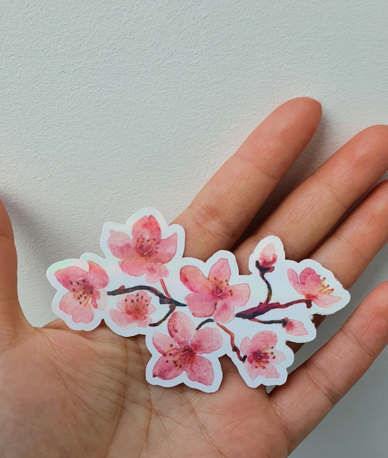 Cherry Flower Sticker Sakura Blossom Sticker Laptop - Etsy