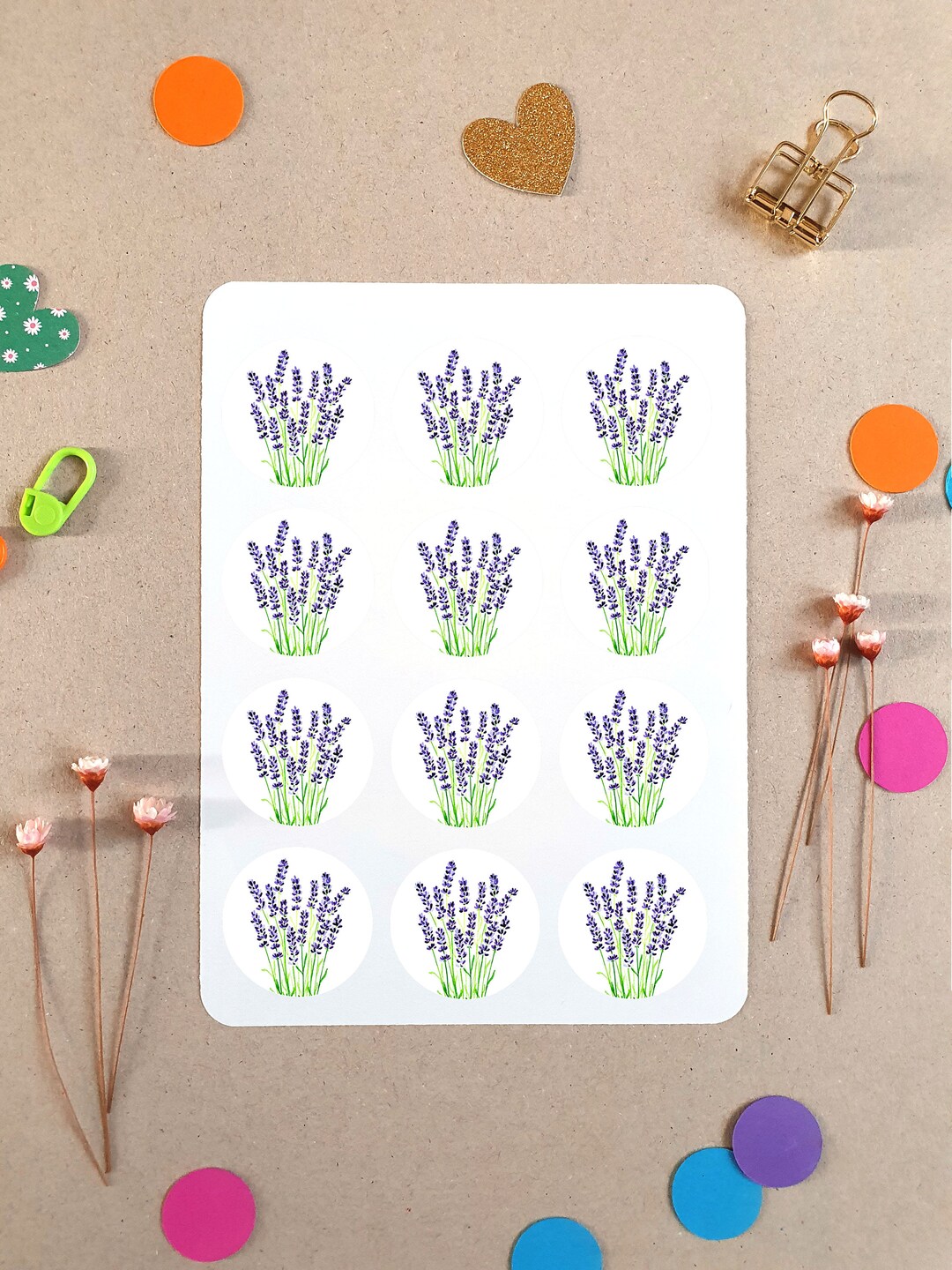 Chic Lavender Sticker Seals: Elevate Your Invitations With Delicate ...
