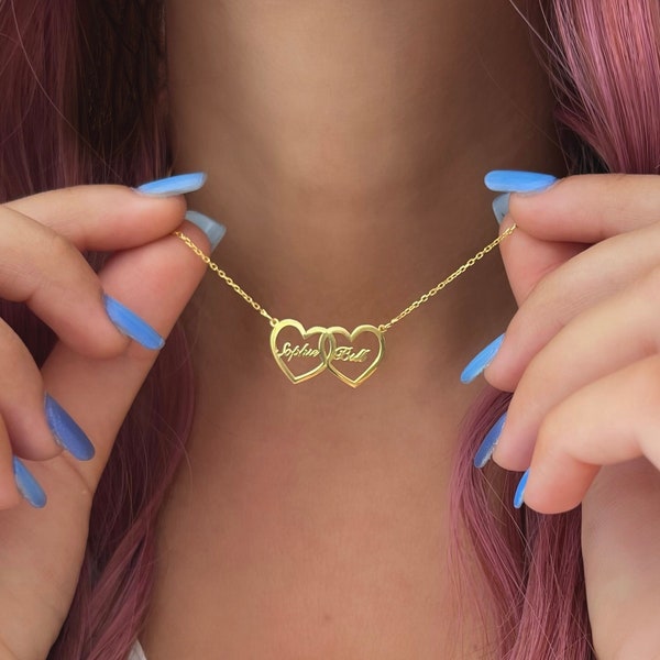 Custom Heart Necklace Etsy