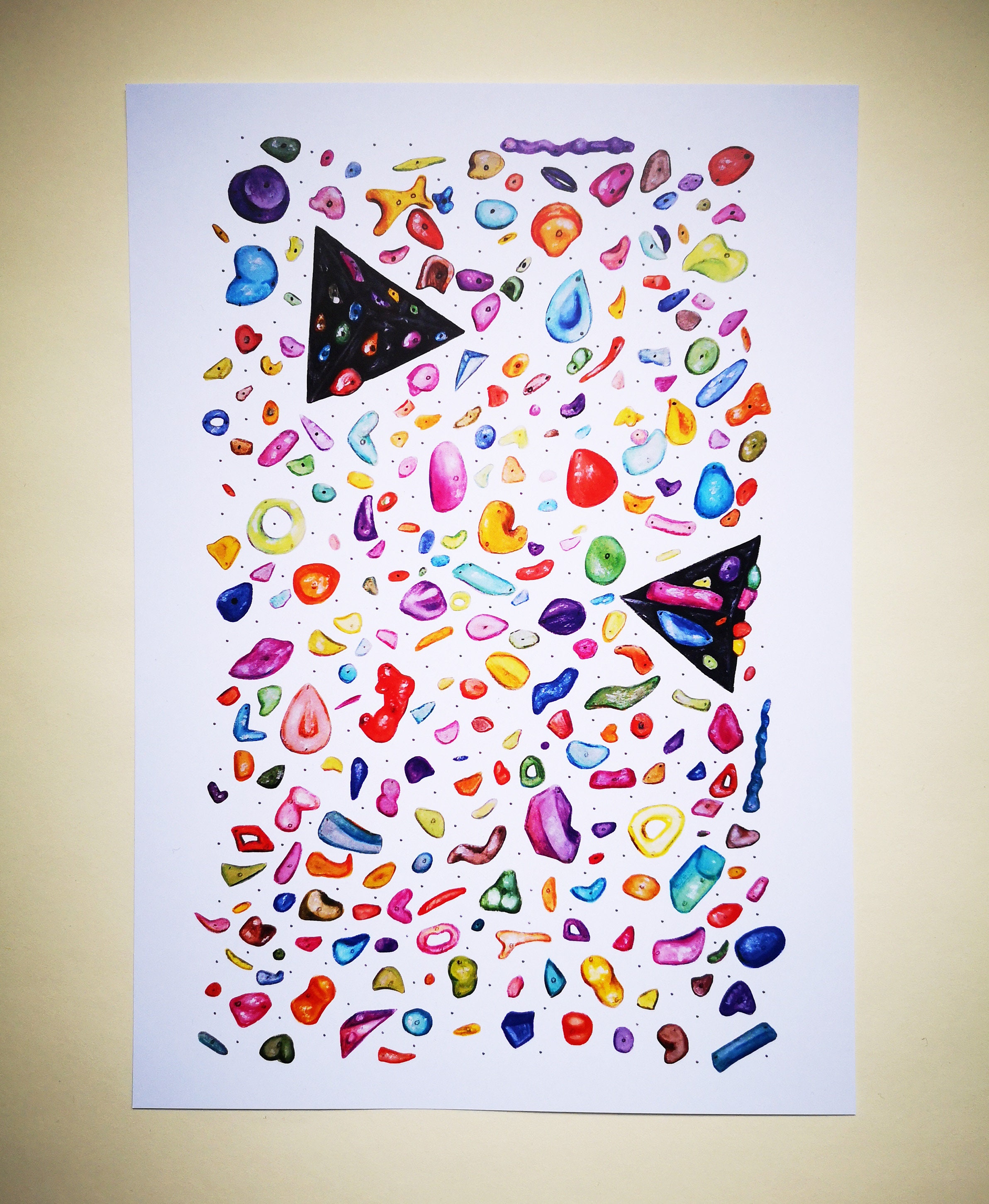 Climbing Wall 8 X 12 Art Print - Etsy