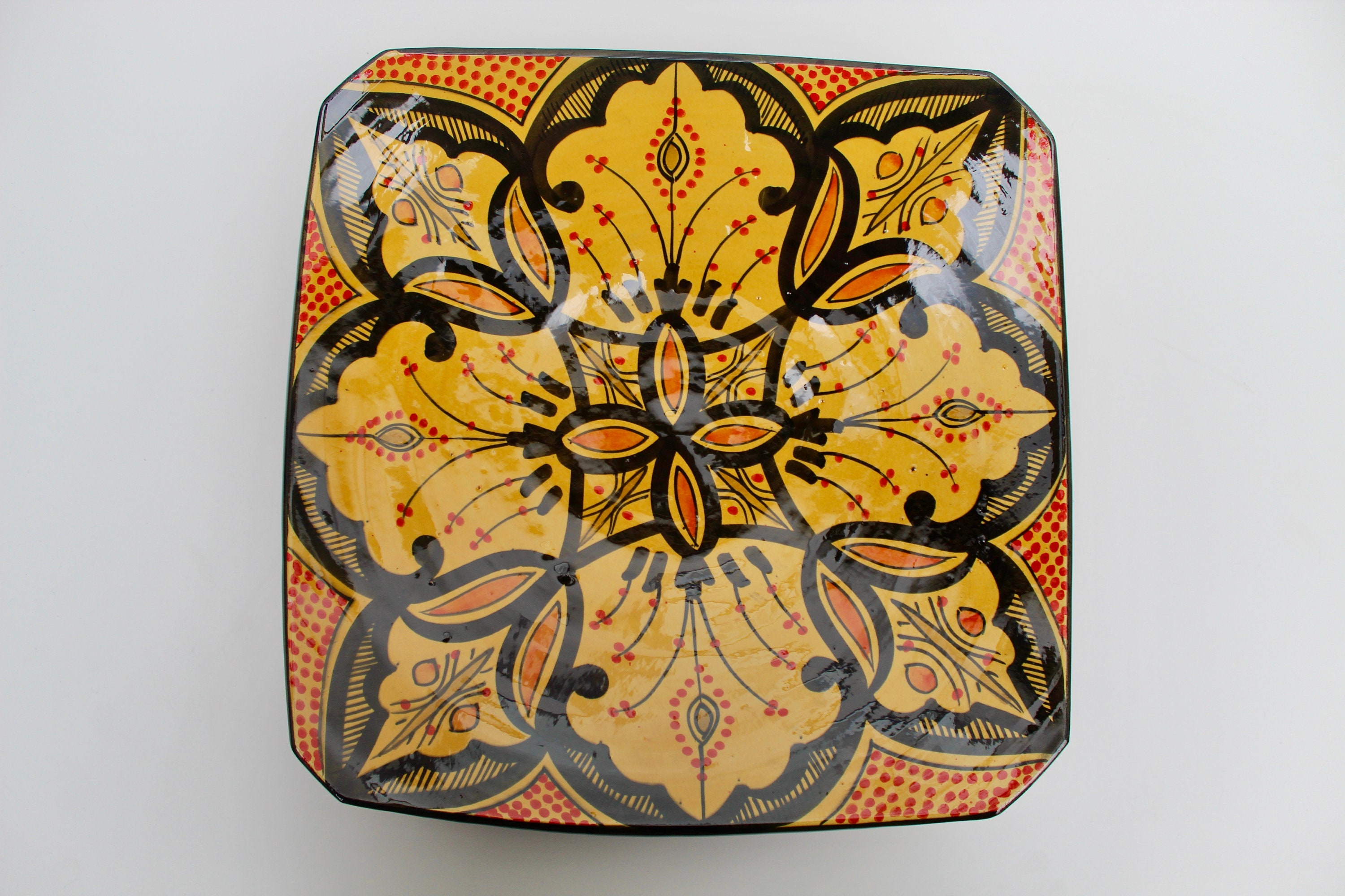 Morocco Style Square Plates - Etsy