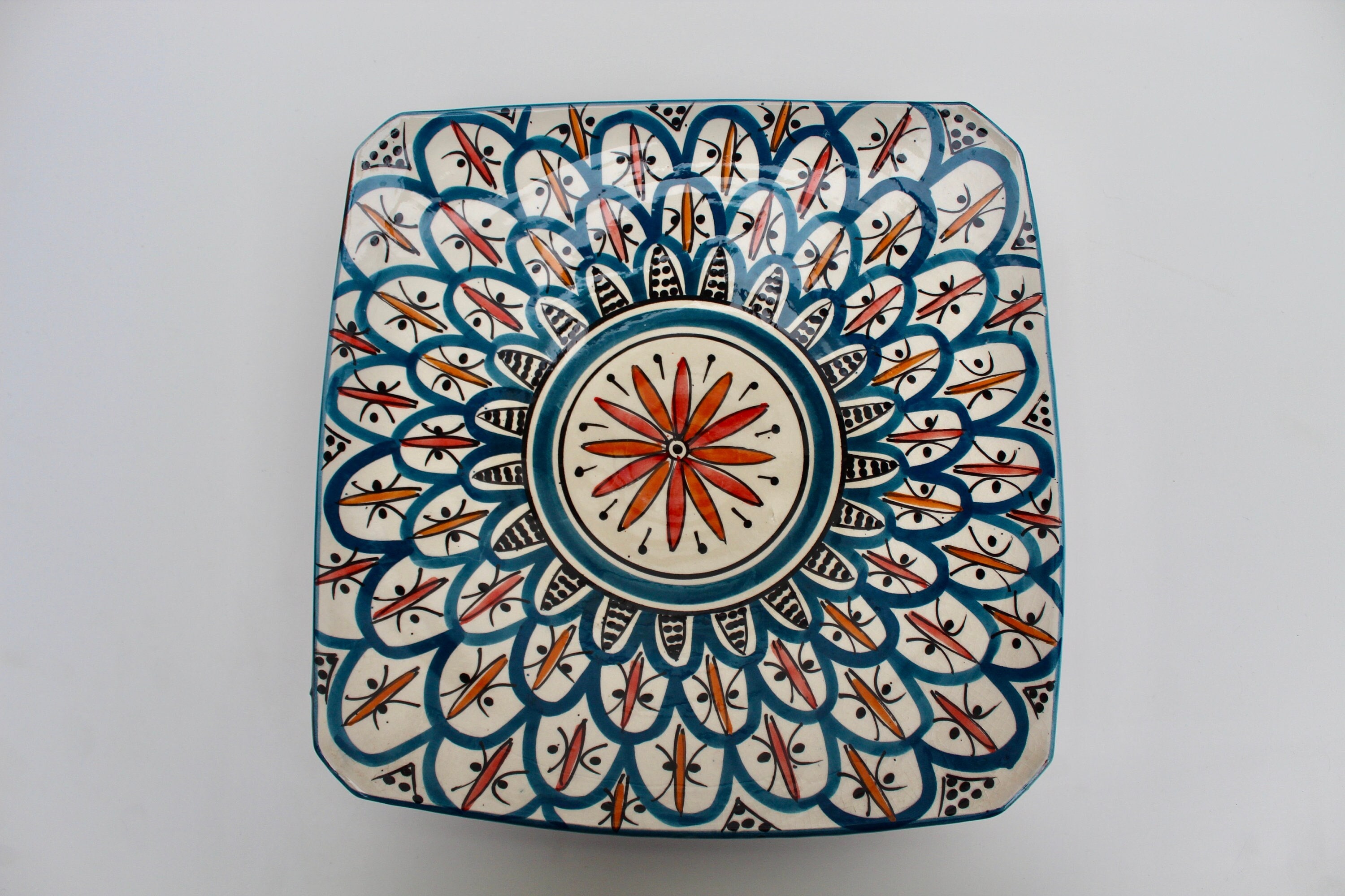 Morocco Style Square Plates - Etsy