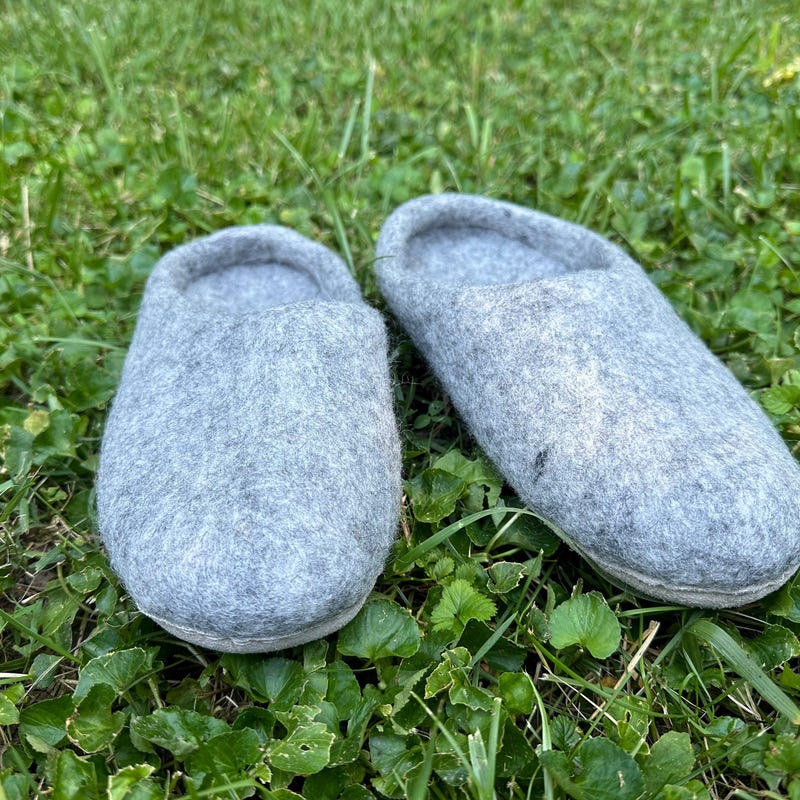 Felted Hand Knit Slippers - Etsy