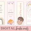 Boho Earth Tones Printable Bookmarks Digital Bookmarks Bookmarks for ...