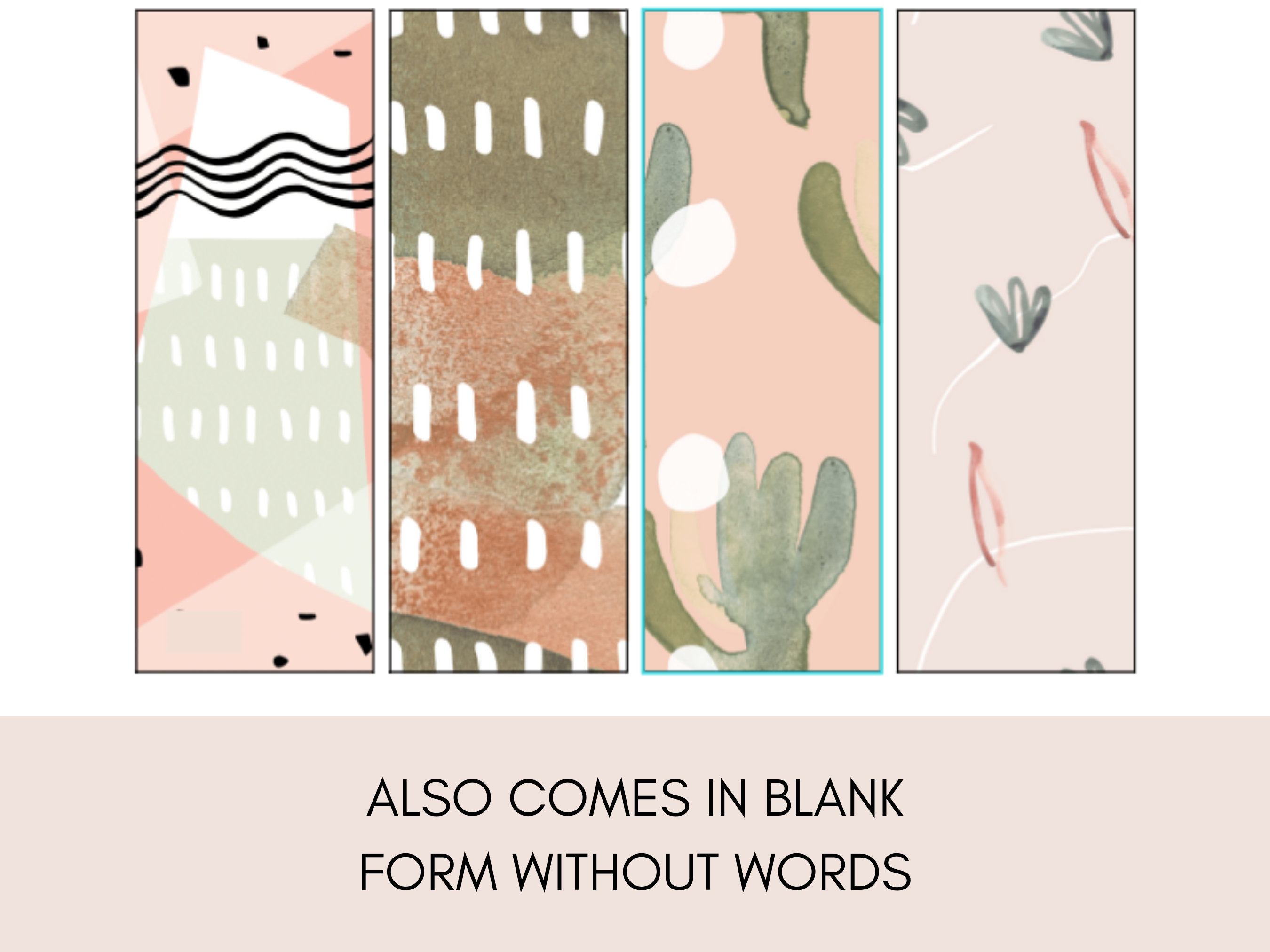 Boho Earth Tones Printable Bookmarks | Digital Bookmarks | Bookmarks ...