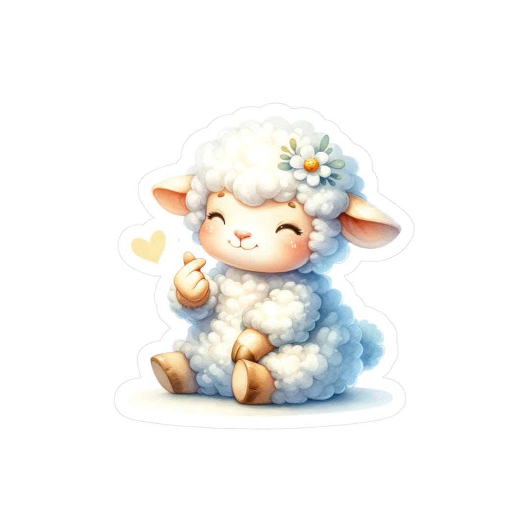 Cute Sheep Kiss - Etsy