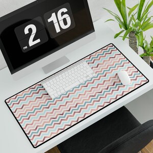 Pink, Blue & Rose Gold Desk Mats, Desk Pad, Desk Protector, Workspace ...