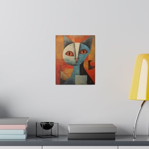 Picasso Style Cats Wall Art Canvas - 8x10 - Etsy