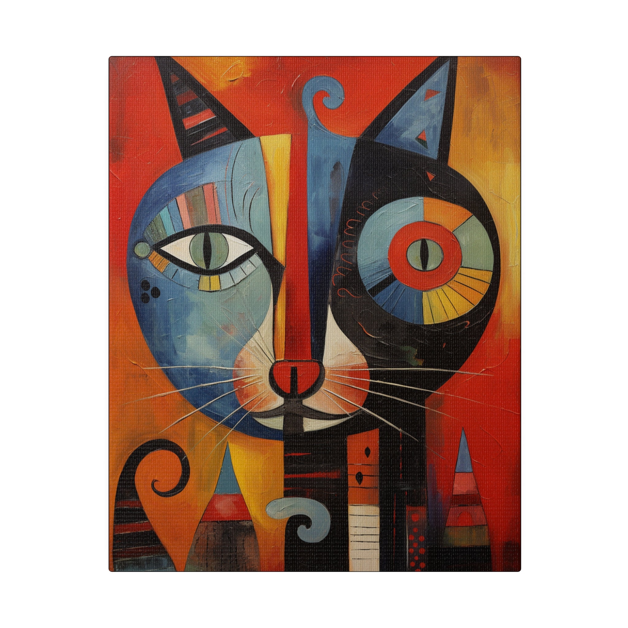 Picasso Style Cats Wall Art Canvas - 8x10 - Etsy