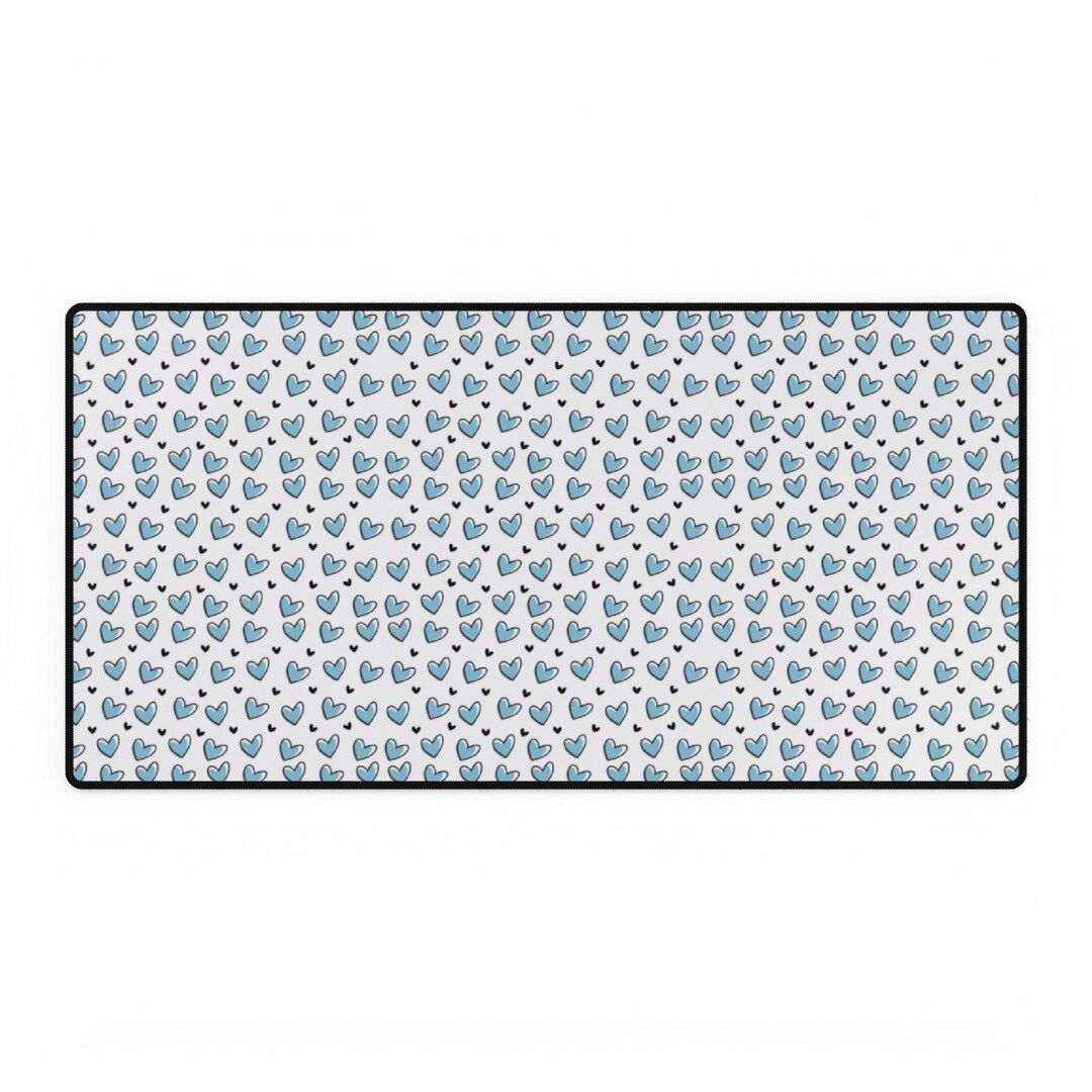 Blue Hearts Desk Mats, Desk Mat, Desk Mats, Desk Pad, Desk Protector ...