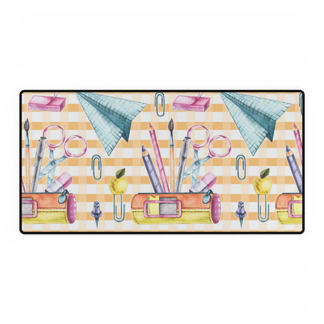 Watercolor Back to School Desk Mats, Desk Pad, Desk Protector ...