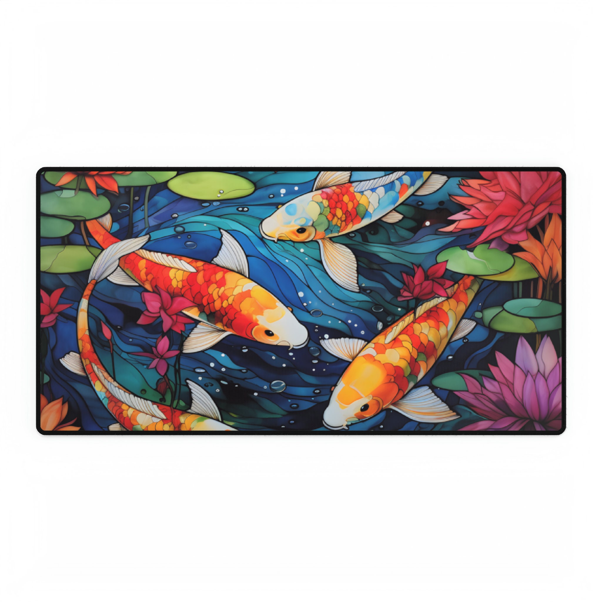 Japanese Koi Pond Desk Mats - Etsy
