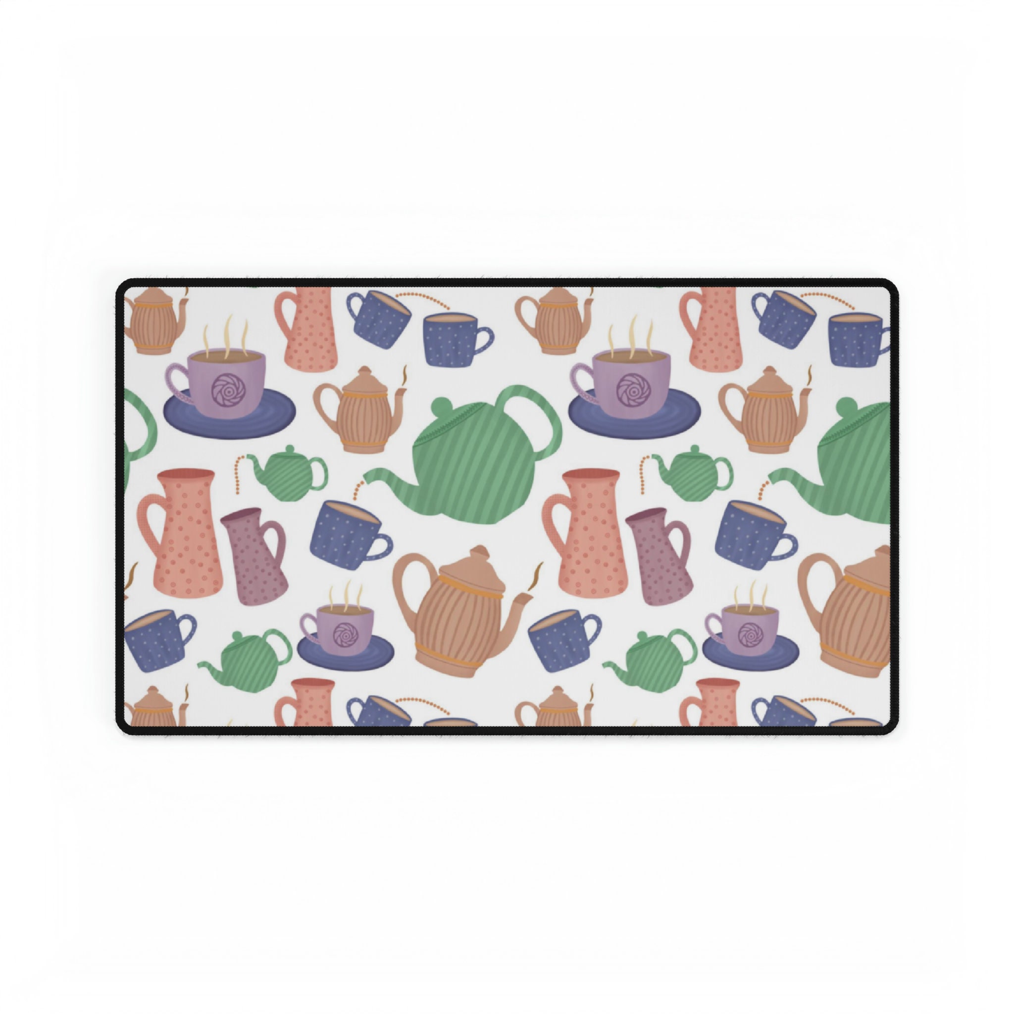 Tea Pots and Tea Cups (coffee) Desk Mats, Desk Pad, Desk Protector ...