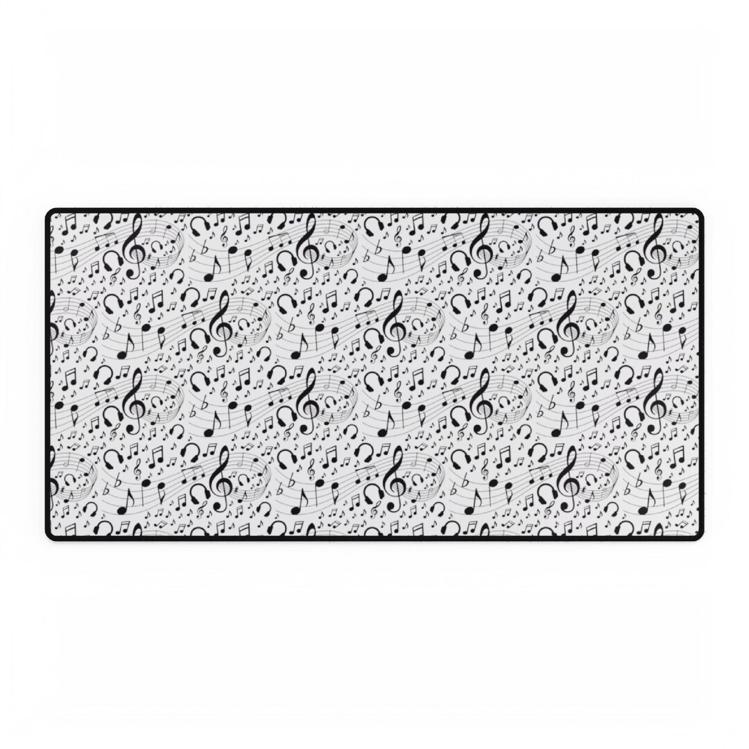 Music Notes Desk Mats, Desk Mat, Desk Mats, Desk Pad, Desk Protector ...