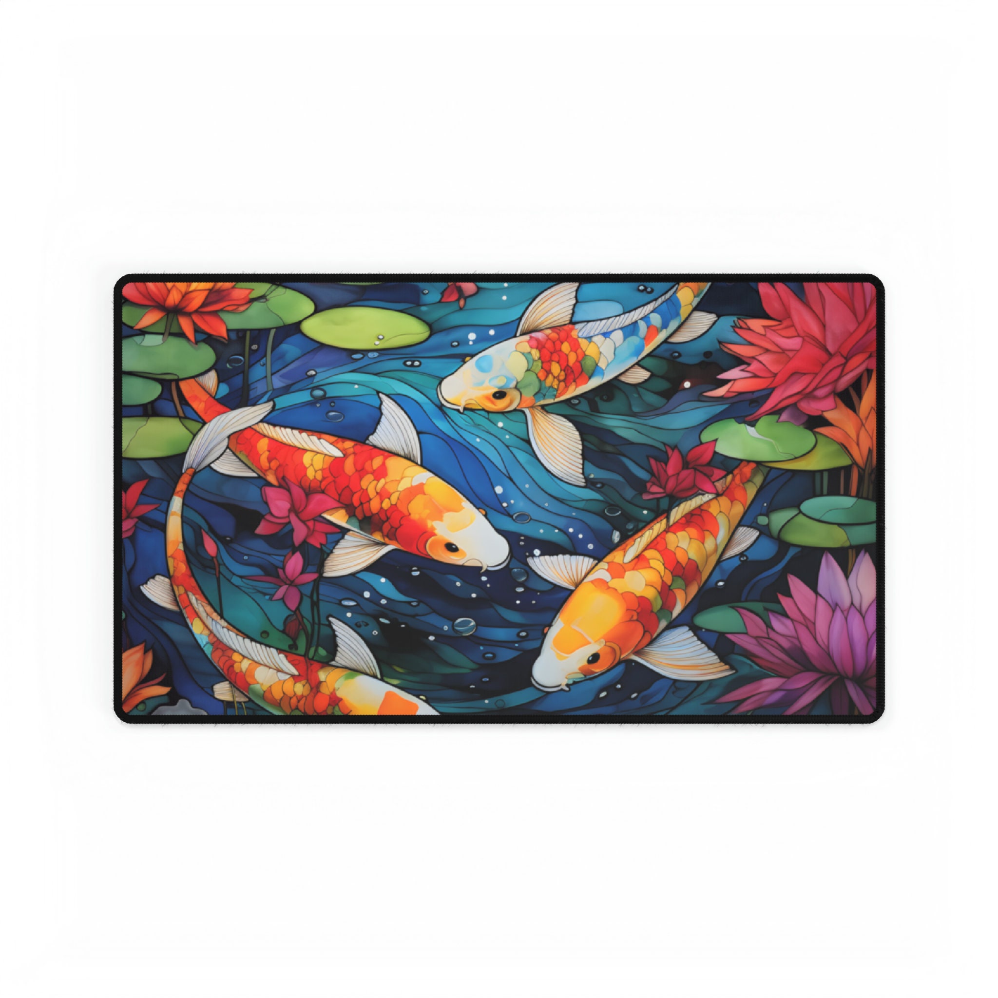 Japanese Koi Pond Desk Mats - Etsy