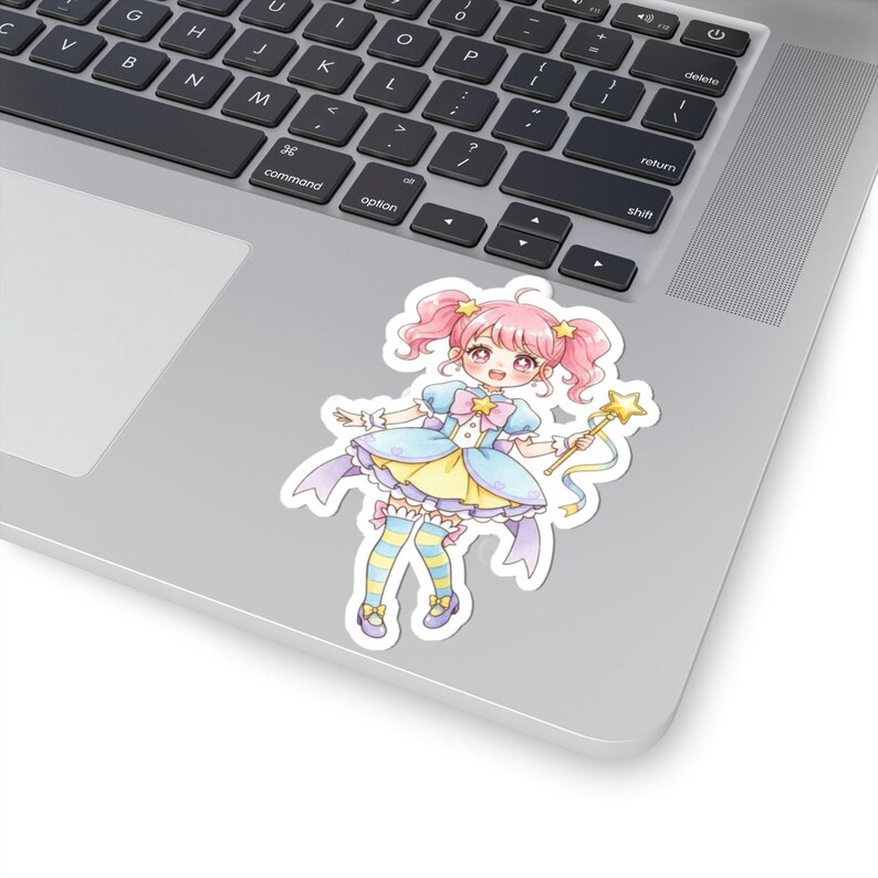 Kawaii Cute Magical Girl Sticker | Kiss-cut Sticker - Etsy