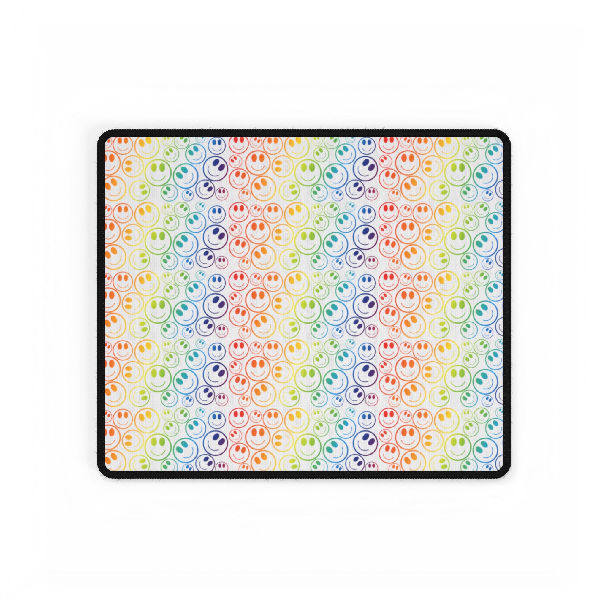 Smiley Face Desk Mats, Vibrant Colors, Rubber Base, Smooth Surface ...