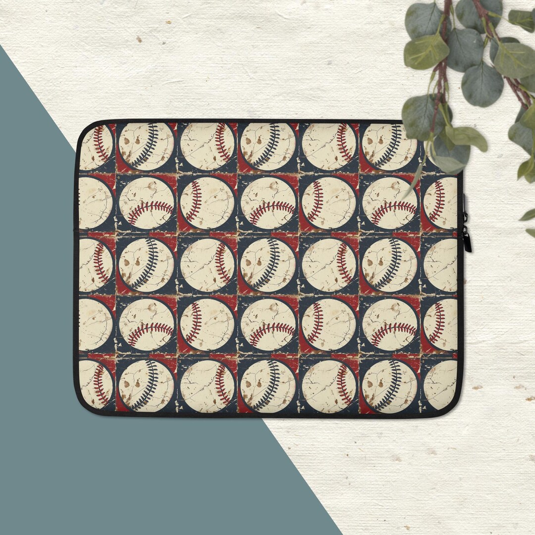 Retro Baseball Laptop Sleeve - Etsy