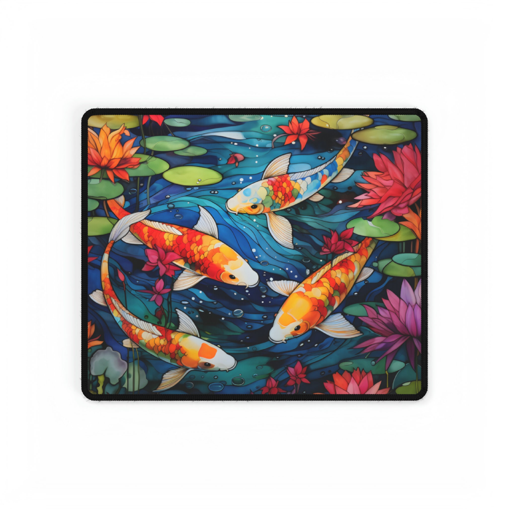 Japanese Koi Pond Desk Mats - Etsy