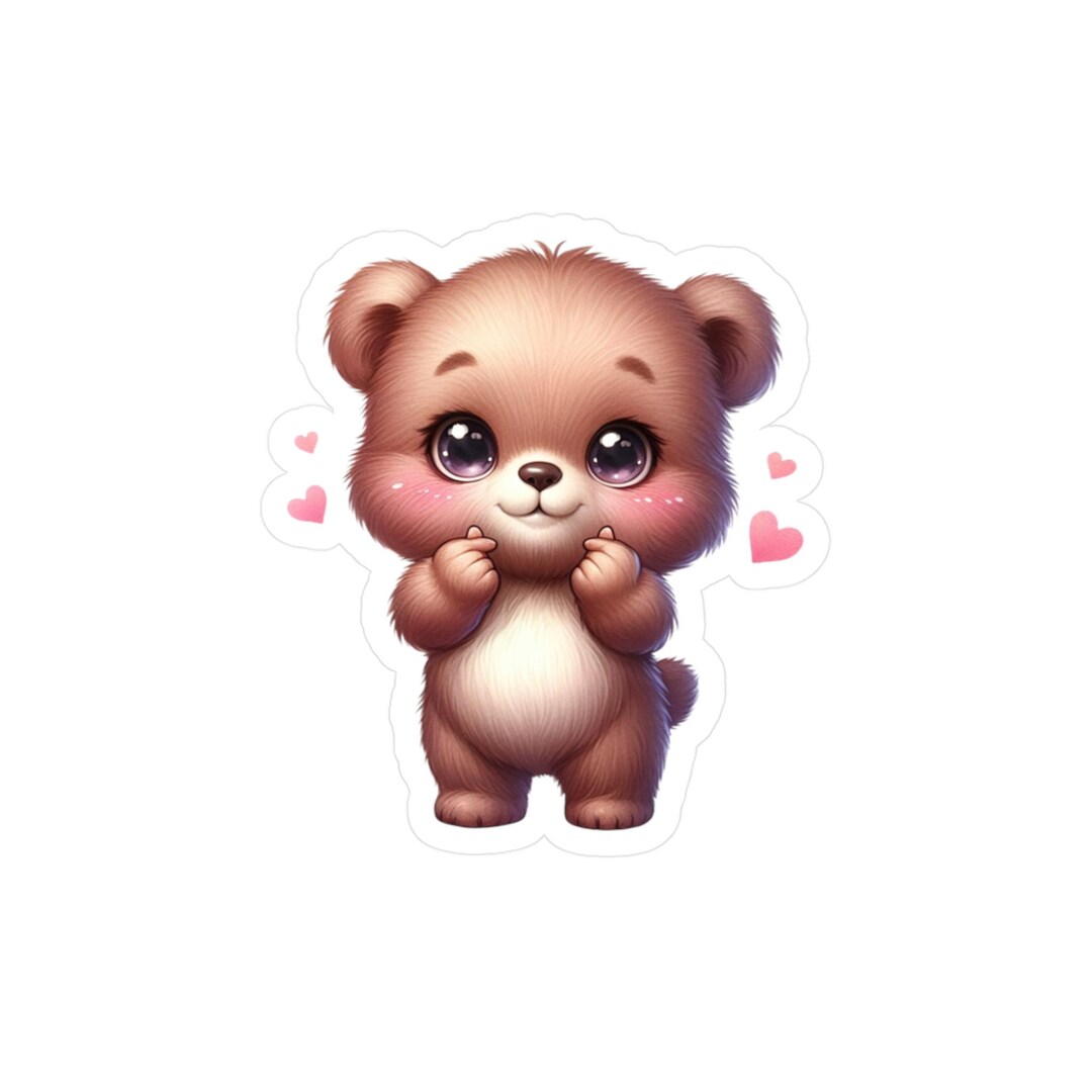 Adorable Bear Hug Vinyl Decals for Kids, Cute Nursery Wall Decor ...