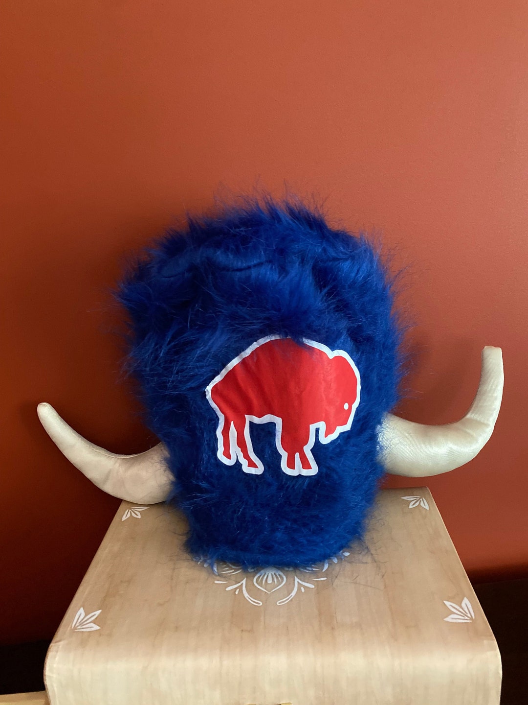 Super Warm Blue Fur With Red Buffalo, Bills Water Buffalo Lodge Hat - Etsy