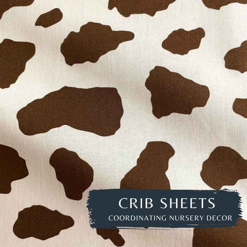 COW PRINT Crib Sheet for Baby Shower Gift Cowboy Crib Sheet Homesteader ...