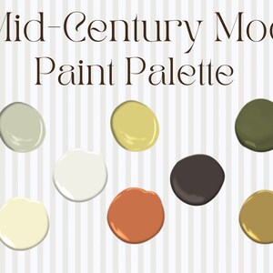 Whole House Paint Palette MCM Neutral Paint Palette Benjamin Moore ...
