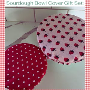Sourdough Bread Proofing Covers Gift Set Reusable Reversible Bowl Cover ...