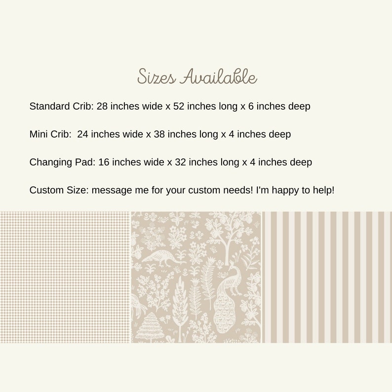 Neutral Cream Crib Sheet Toile Changing Pad Covers Beige Unisex Bedding ...