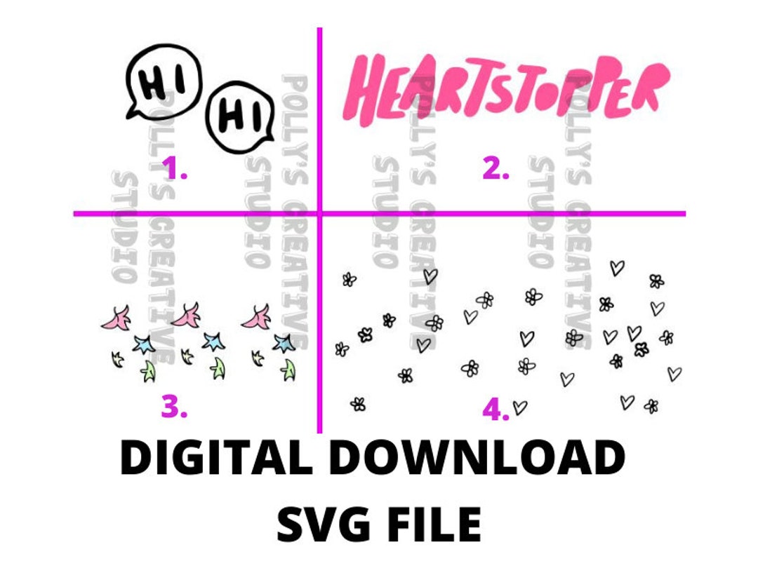 SVG File Heartstopper Bundle Leaves Heartstopper Inspired - Etsy