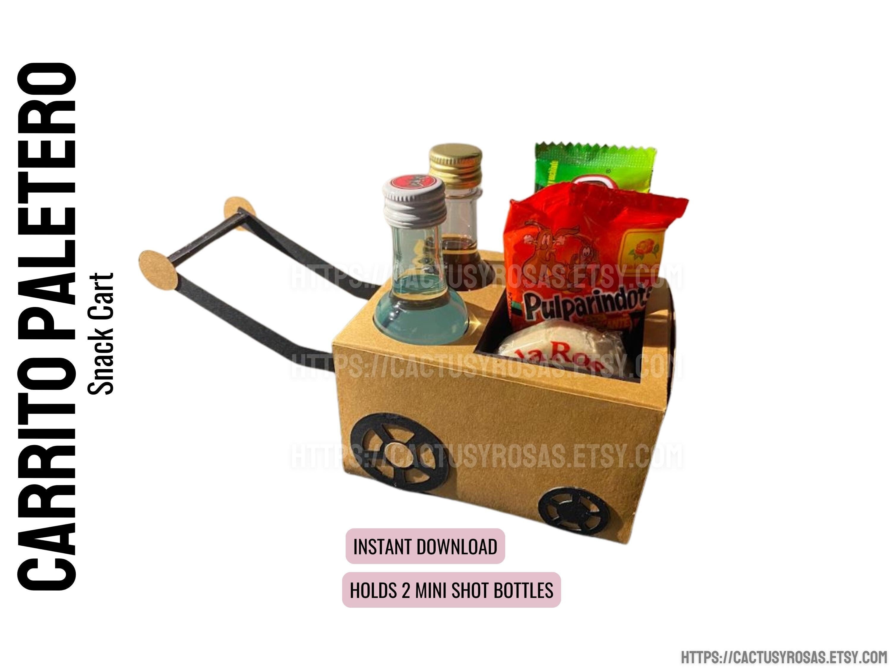 Carrito Paletero, Tequila Shot Cart, 3D SVG Cut File, Mexican Party ...