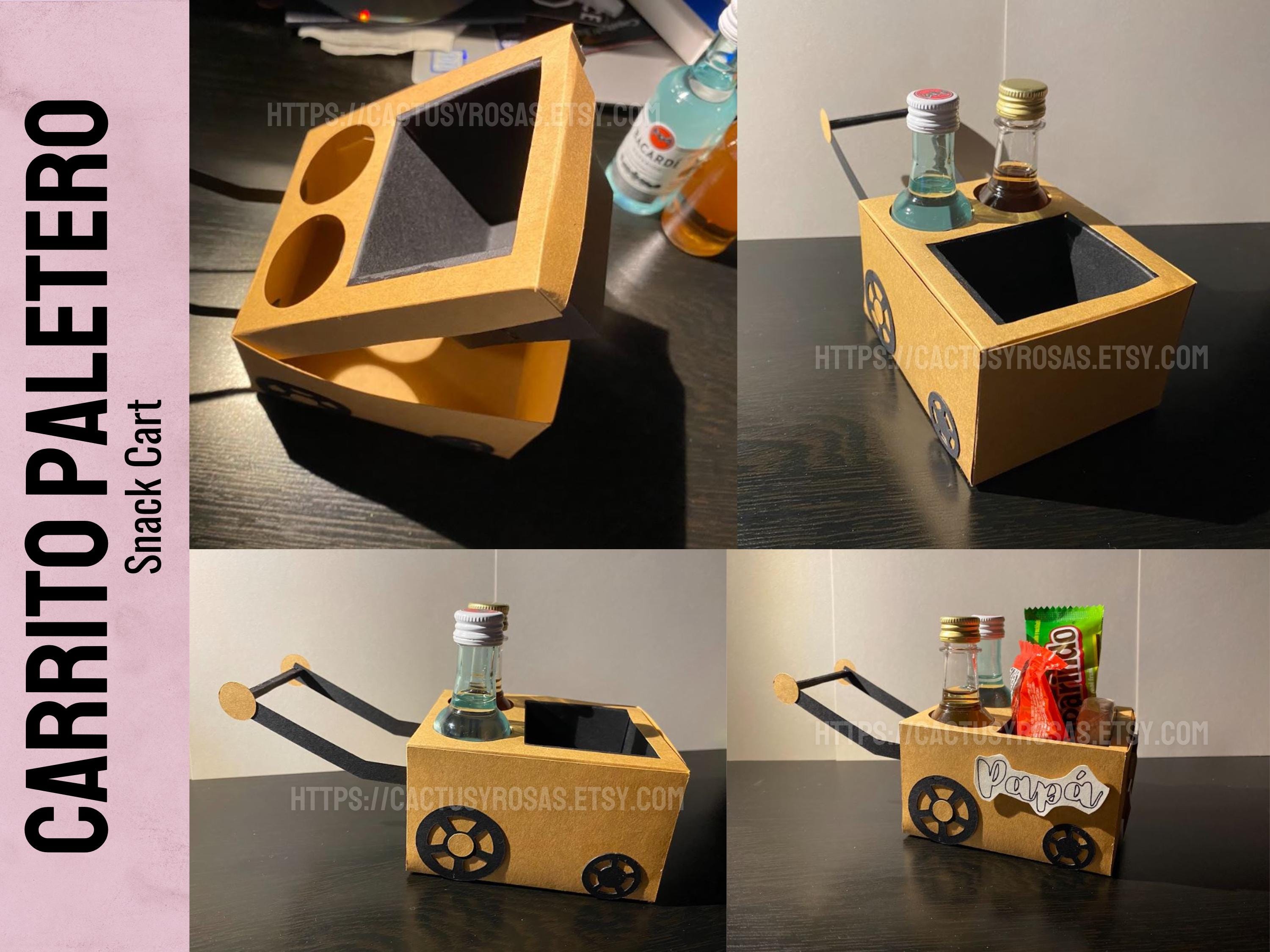 Carrito Paletero, Tequila Shot Cart, 3D SVG Cut File, Mexican Party ...