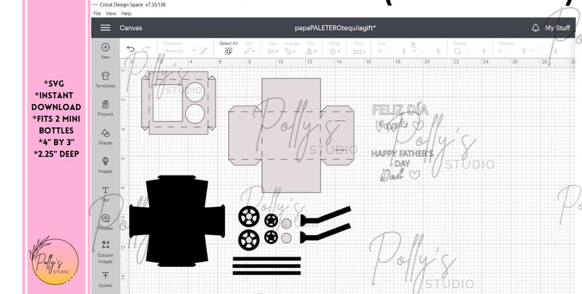 Carrito Paletero, Tequila Shot Cart, 3D SVG Cut File, Mexican Party ...