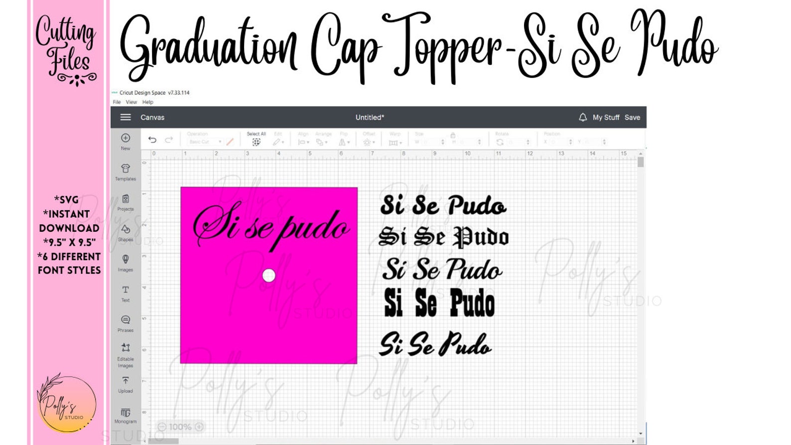 Si Se Pudo SVG, Graduation Cap Topper SVG, Spanish Graduation Cap ...