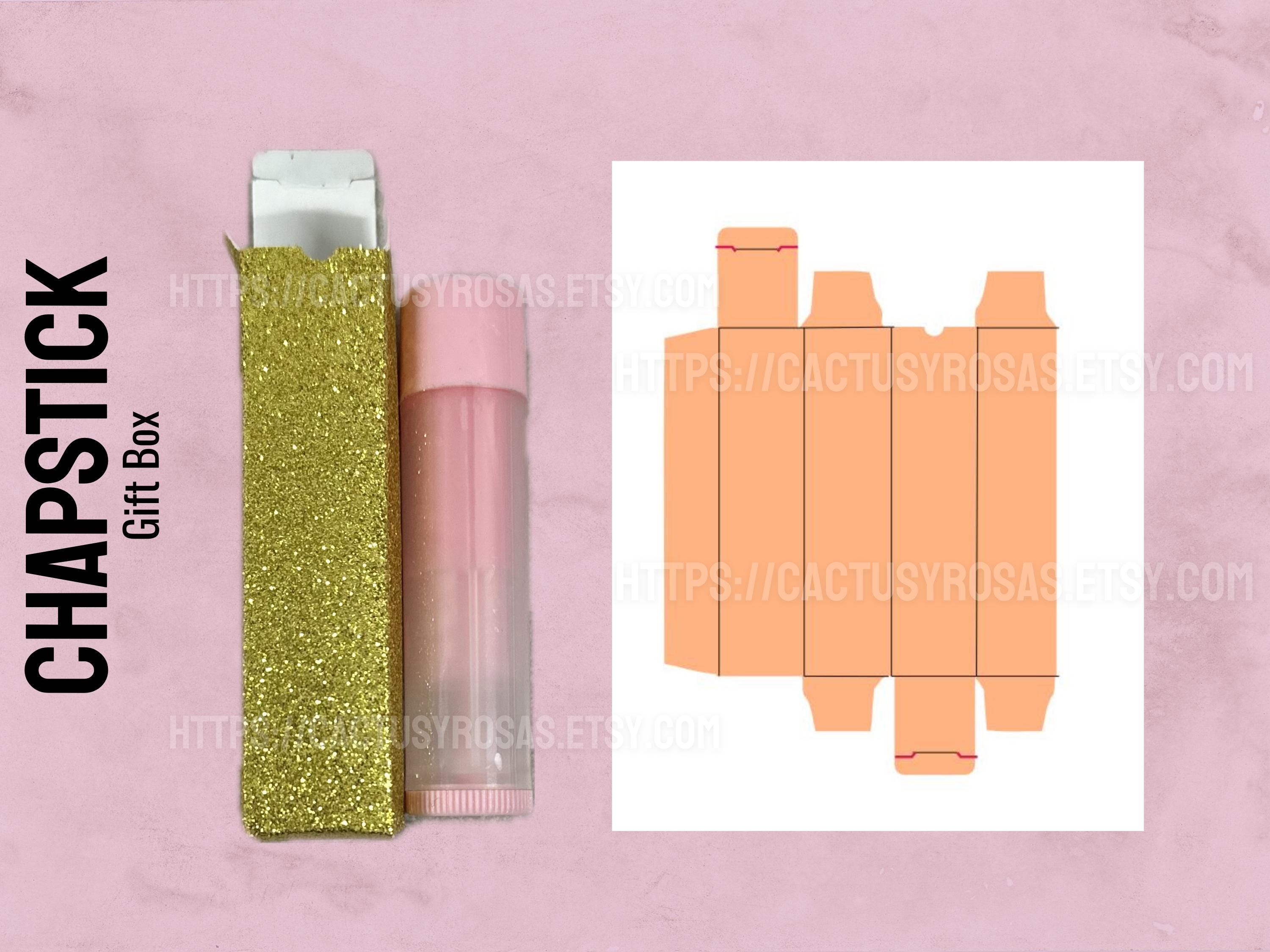 Chapstick Party Favor Box, Lipbalm Box SVG, Cutfile for Custom ...