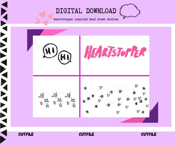 SVG File Heartstopper Bundle Leaves Heartstopper Inspired Merch Instant ...