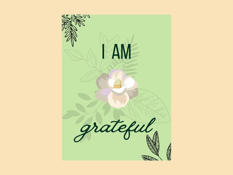 Daily Affirmations Tropical Posters Set of 6 Digital - Etsy
