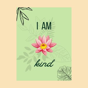 Daily Affirmations Tropical Posters Set of 6 Digital - Etsy