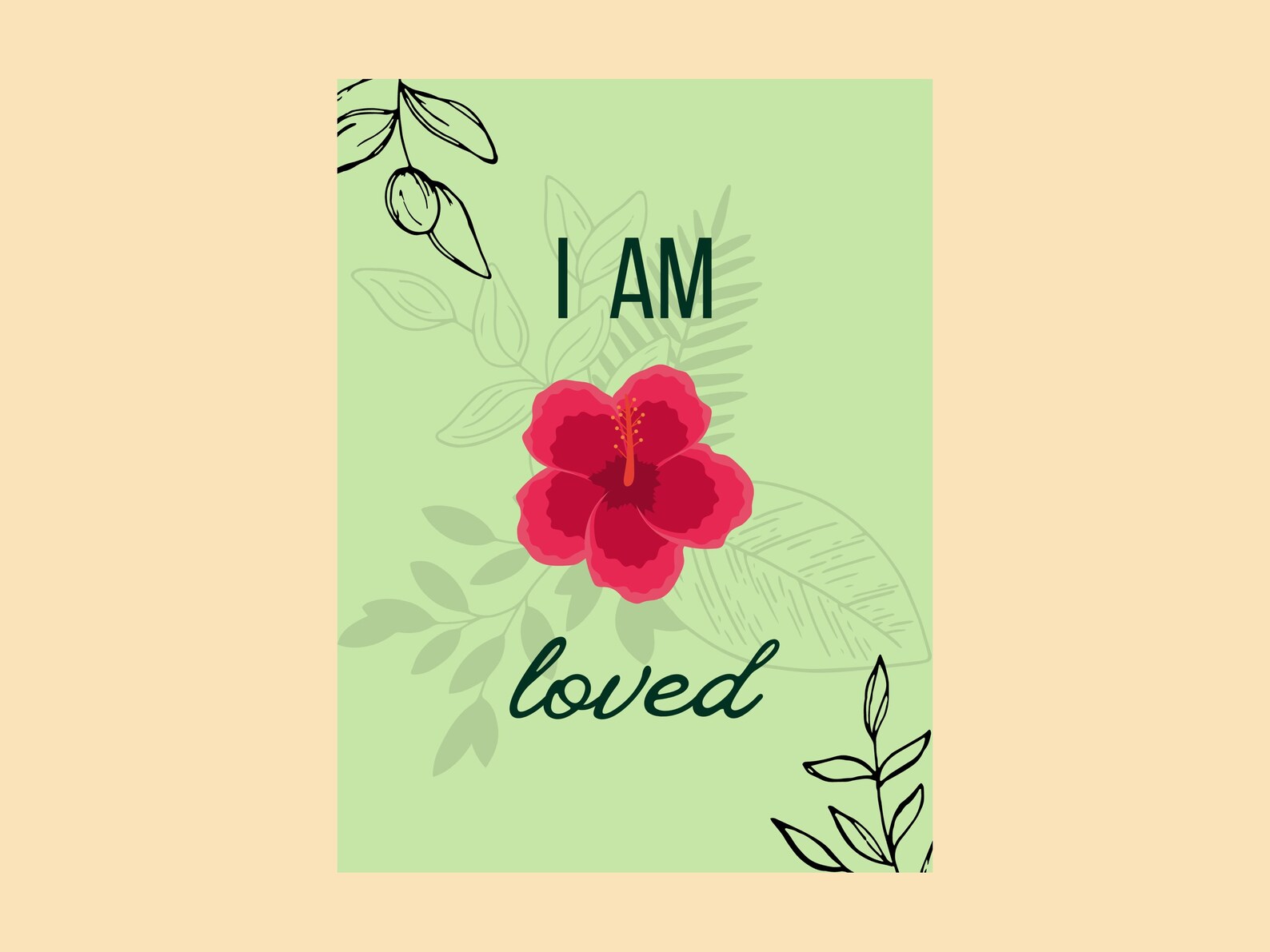 Daily Affirmations Tropical Posters Set of 6 Digital - Etsy