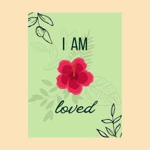 Daily Affirmations Tropical Posters Set of 6 Digital - Etsy