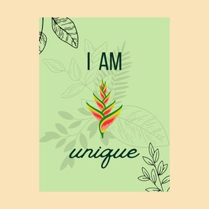 Daily Affirmations Tropical Posters Set of 6 Digital - Etsy