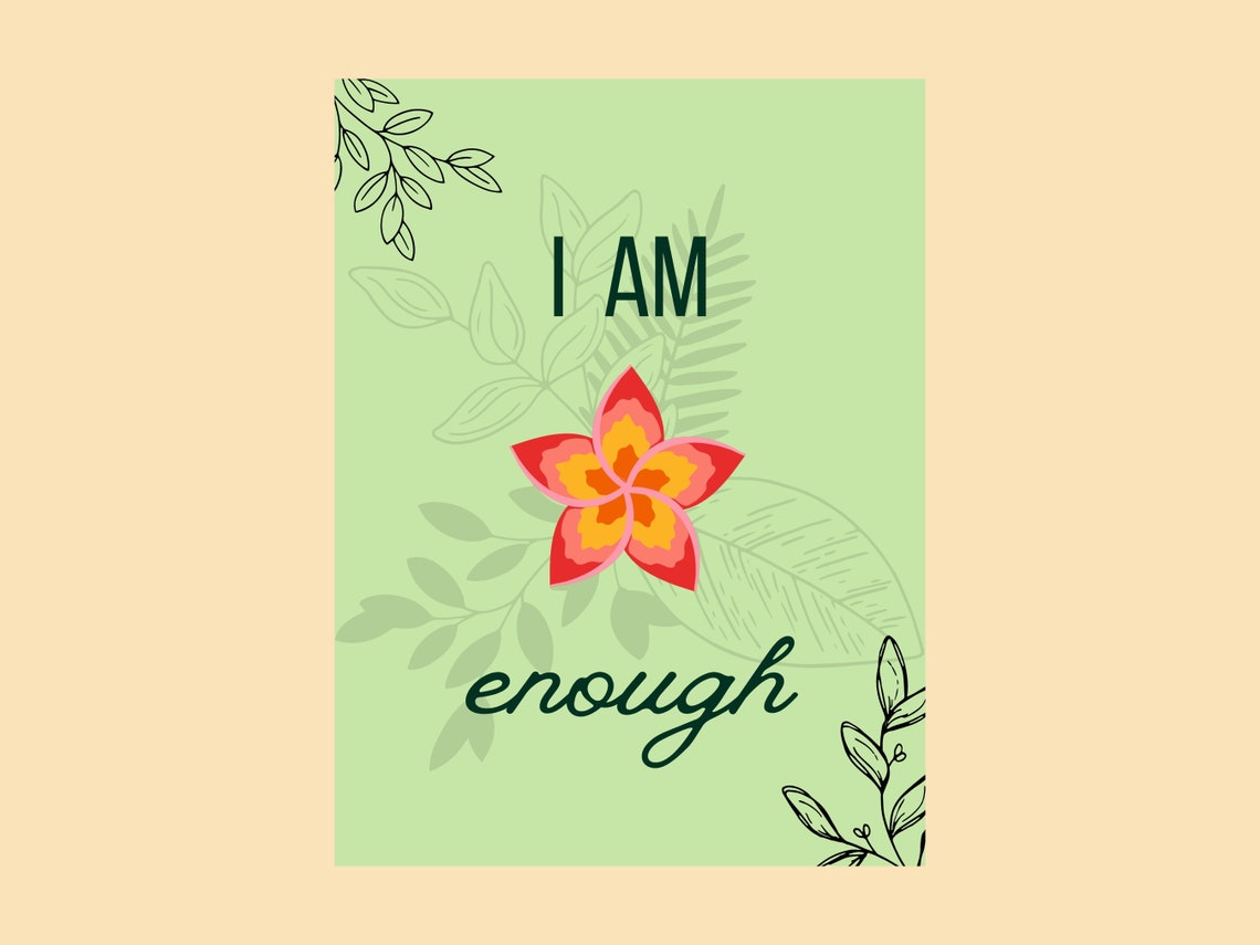 Daily Affirmations Tropical Posters Set of 6 Digital - Etsy