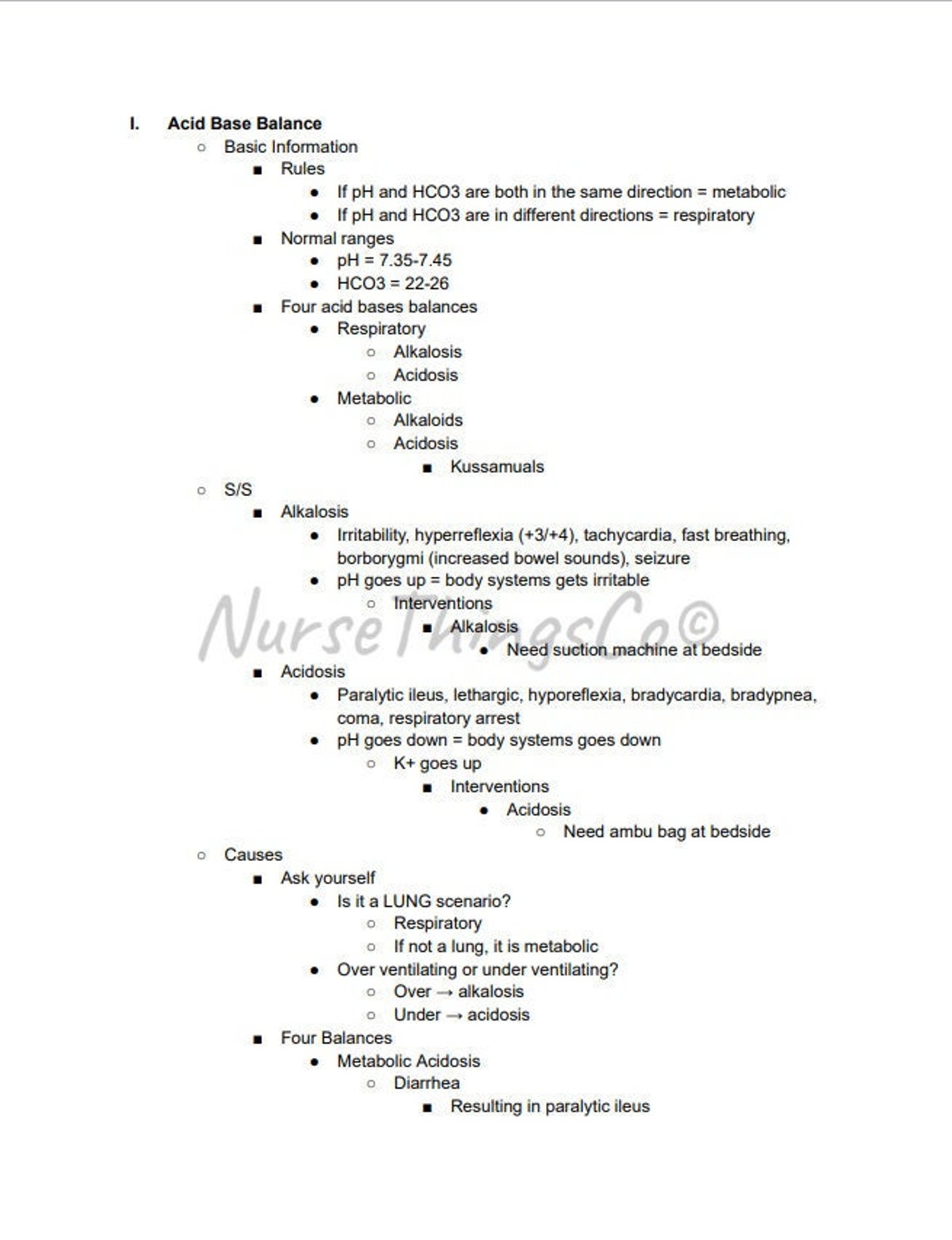 Mark Klimek: Acid Base Balance & Mechanical Ventilation - Etsy