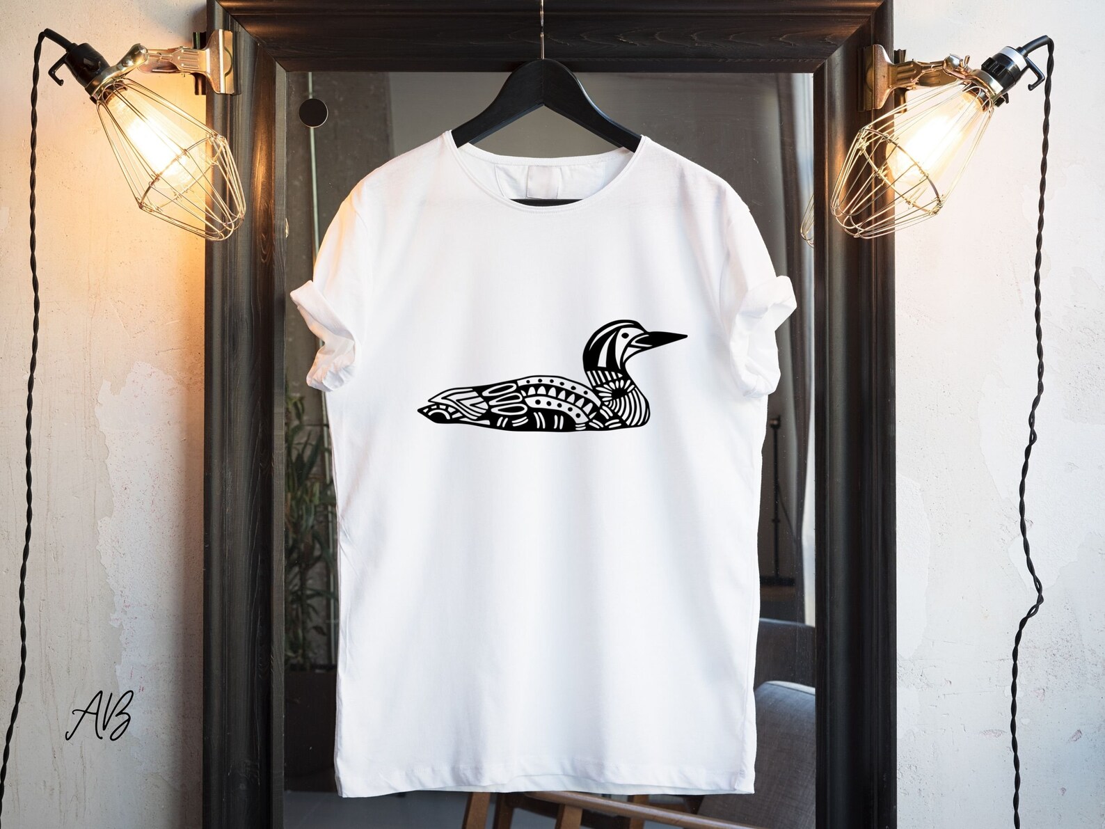 Loon With Abstract Fill/mandala | Svg-png-dxf-jpg-eps-pdf | Cricut ...