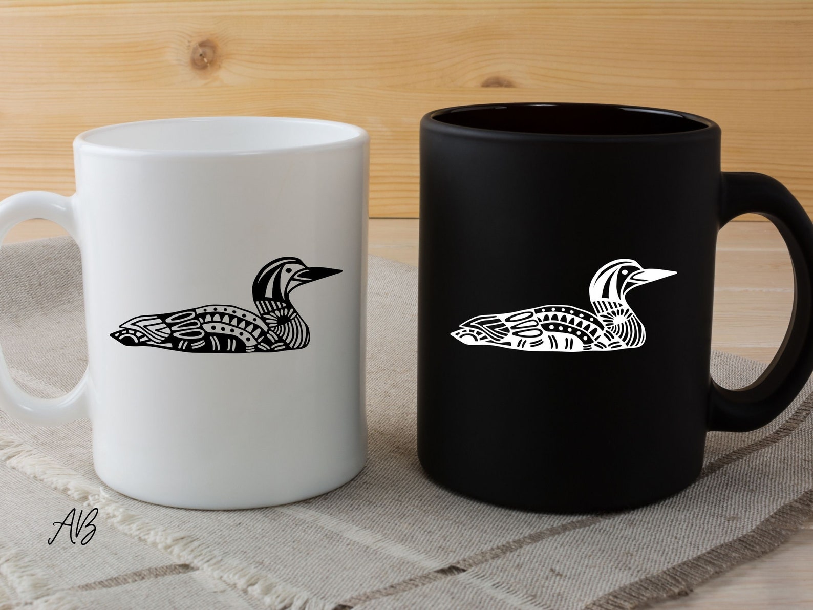 Loon With Abstract Fill/mandala | Svg-png-dxf-jpg-eps-pdf | Cricut ...