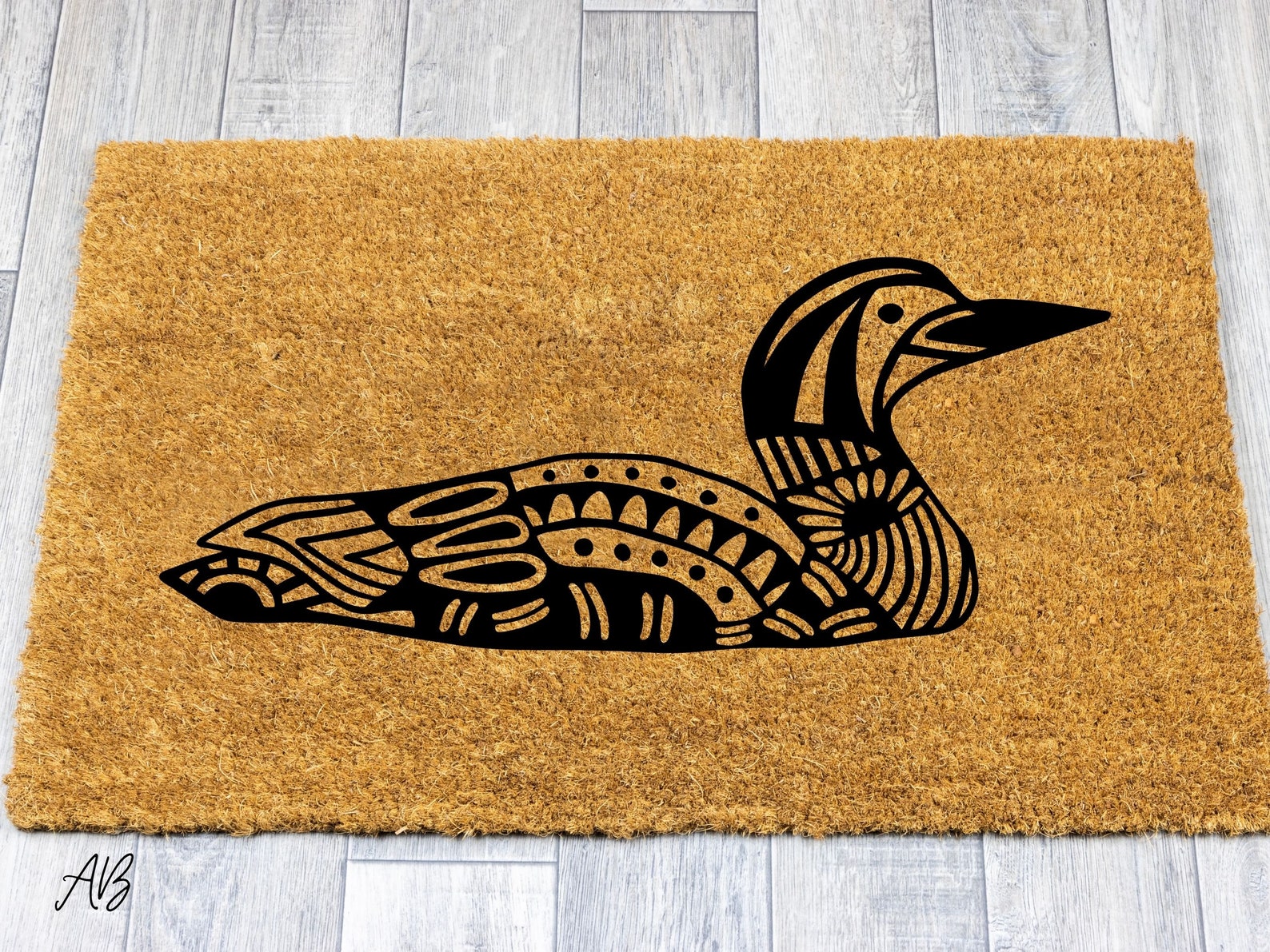 Loon With Abstract Fill/mandala | Svg-png-dxf-jpg-eps-pdf | Cricut ...