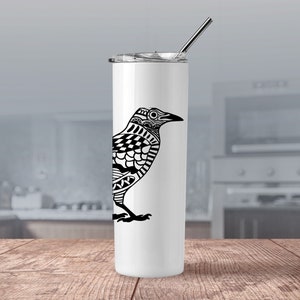 Crow With Abstract Fill/mandala | Svg-png-dxf-jpg-eps-pdf | Cricut ...