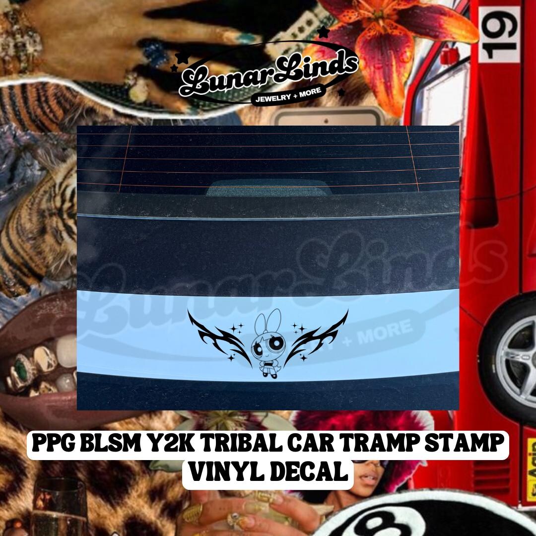 PPG BLSM Y2K Tribal Car Tramp Stamp Decal || Flower Girl Tramp Stamp ...