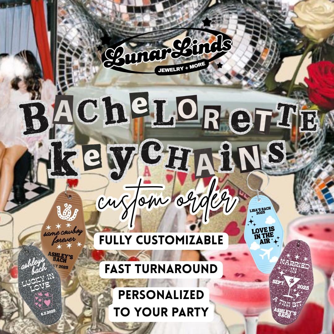 Custom Bachelorette Party Keychains - Personalized Bach Party Favors ...